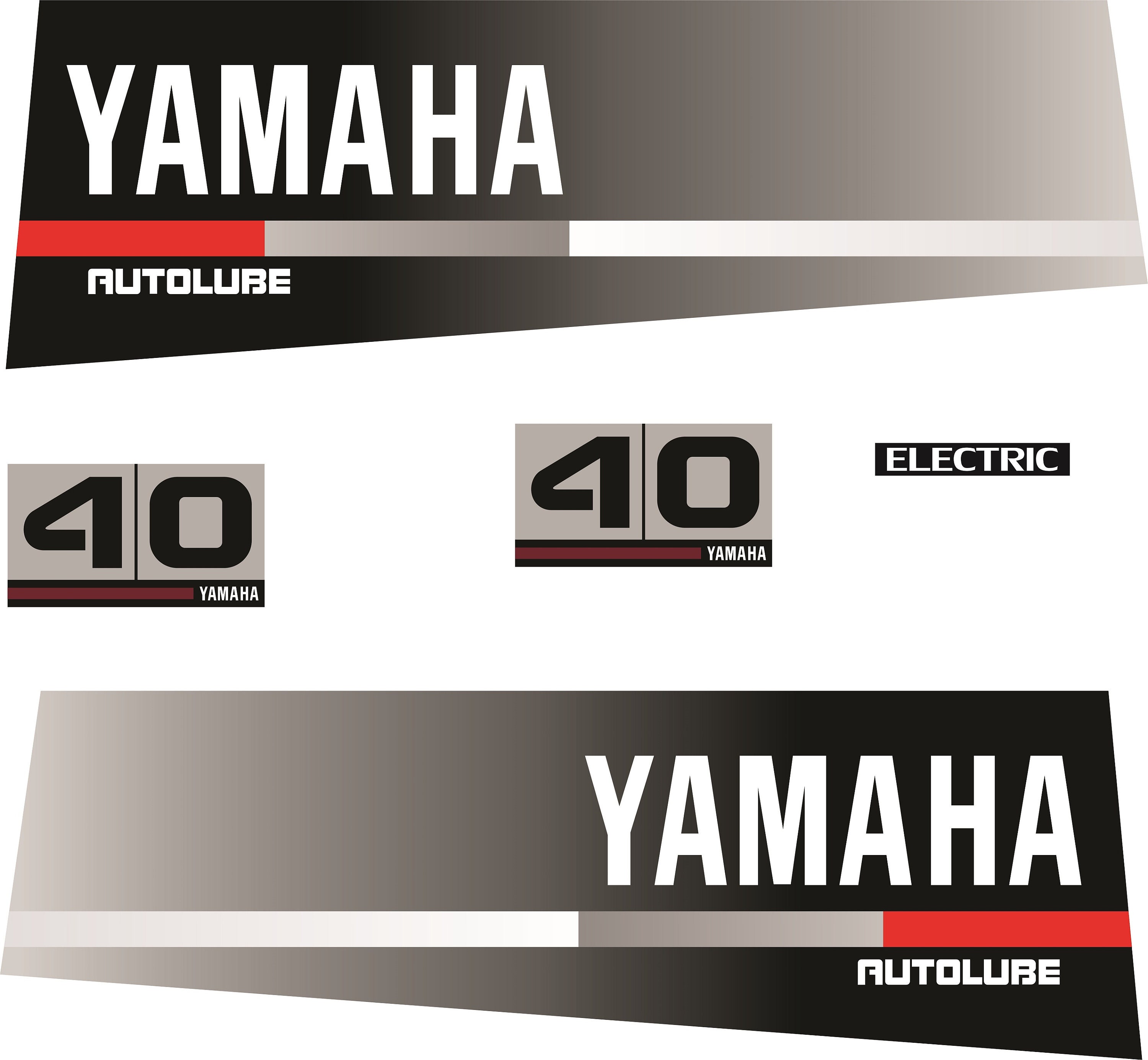 YAMAHA 40 Outboard Decal Set, Replica - Etsy