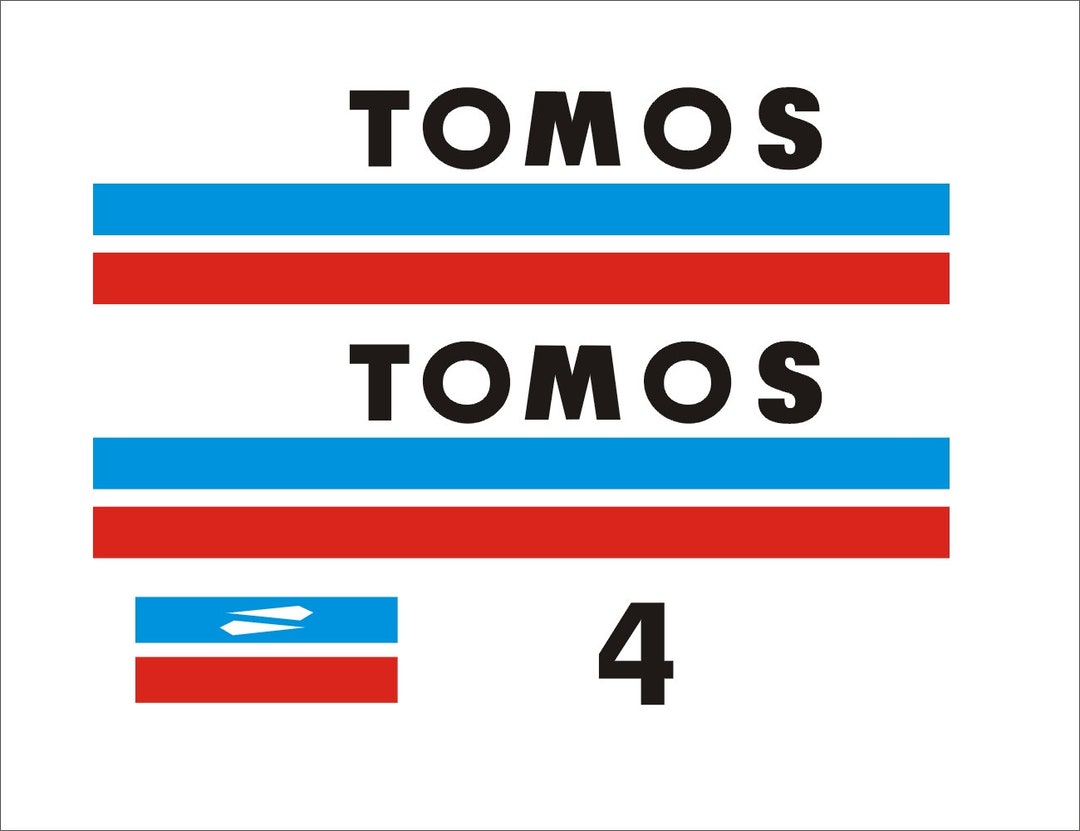 TOMOS 4 - Outboard Decal Set, Replica - Etsy Hong Kong