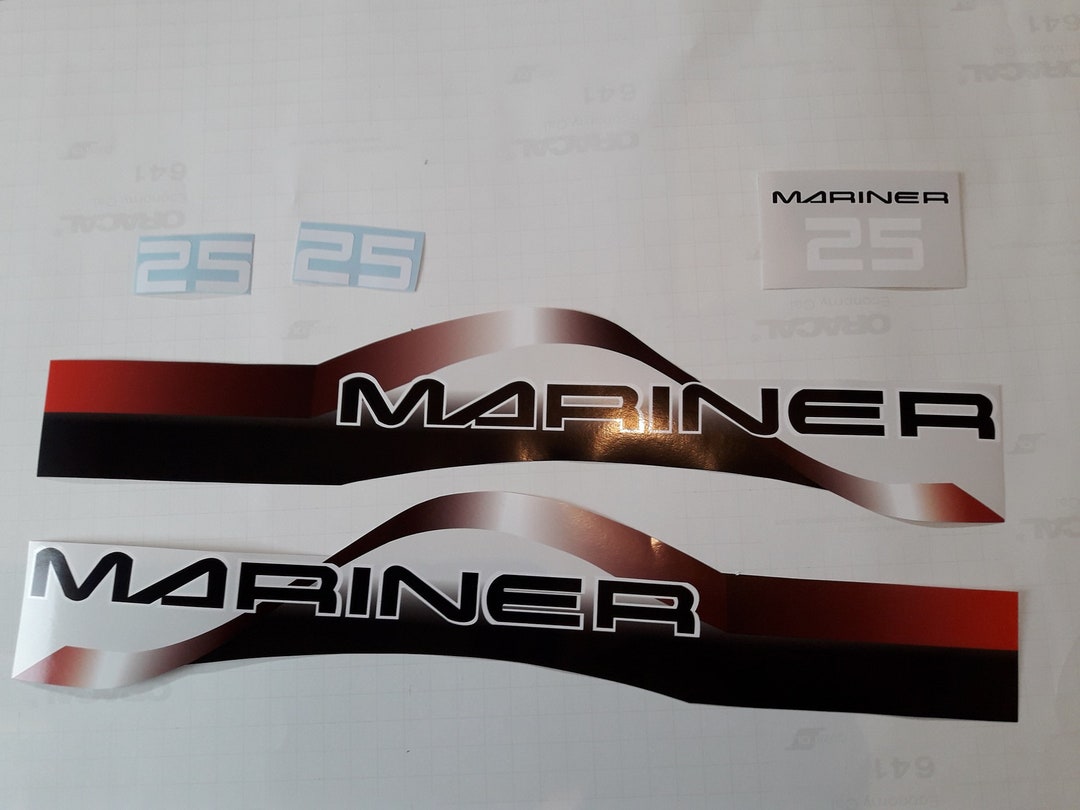 MARINER 25 - Outboard Decal Set, Replica - Etsy UK