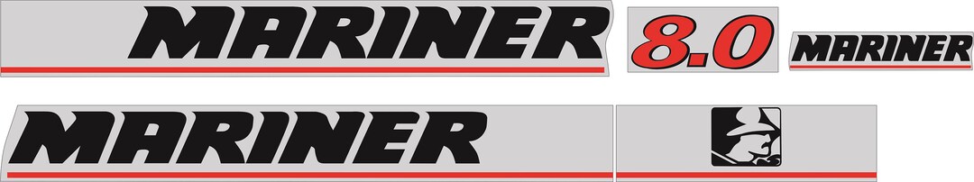 MARINER 8 - Outboard Decal Set, Replica - Etsy