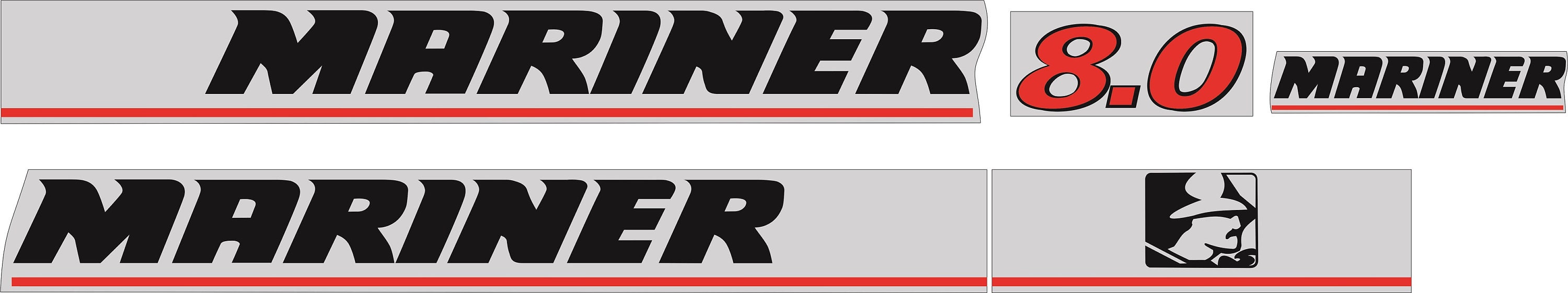 MARINER 8 - Outboard Decal Set, Replica - Etsy