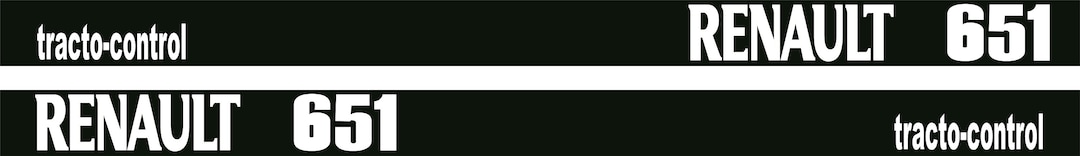 RENAULT 651 Tractor Decal Set, Replica - Etsy
