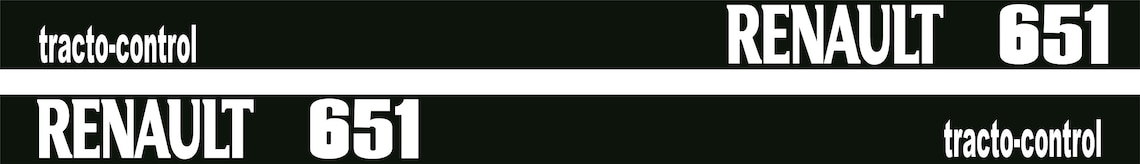 RENAULT 651 Tractor Decal Set, Replica - Etsy