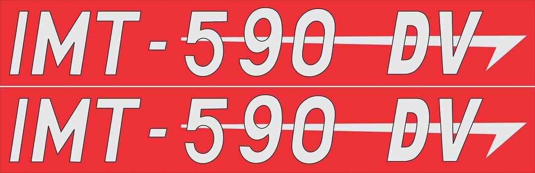 IMT 590 DV Tractor Decal Set, Replica - Etsy