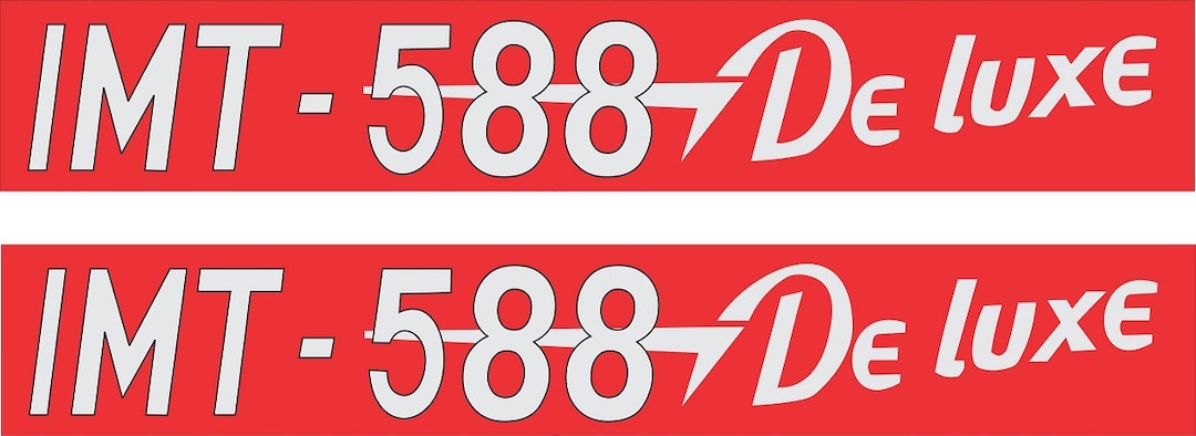 IMT 588 Tractor Decal Set, Replica - Etsy