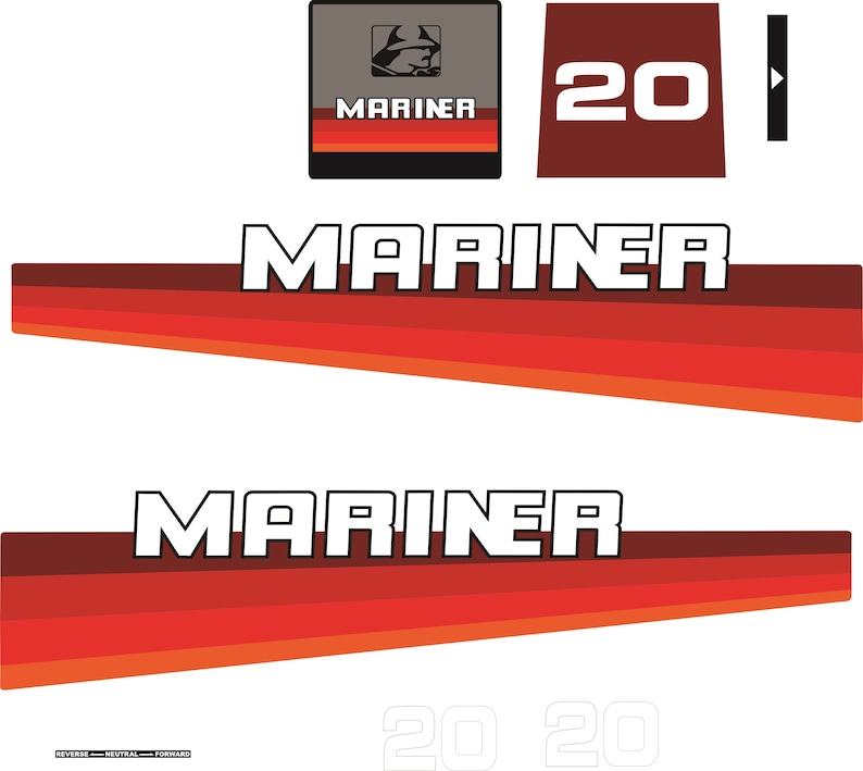 MARINER 20 Outboard Decal Set, Replica - Etsy