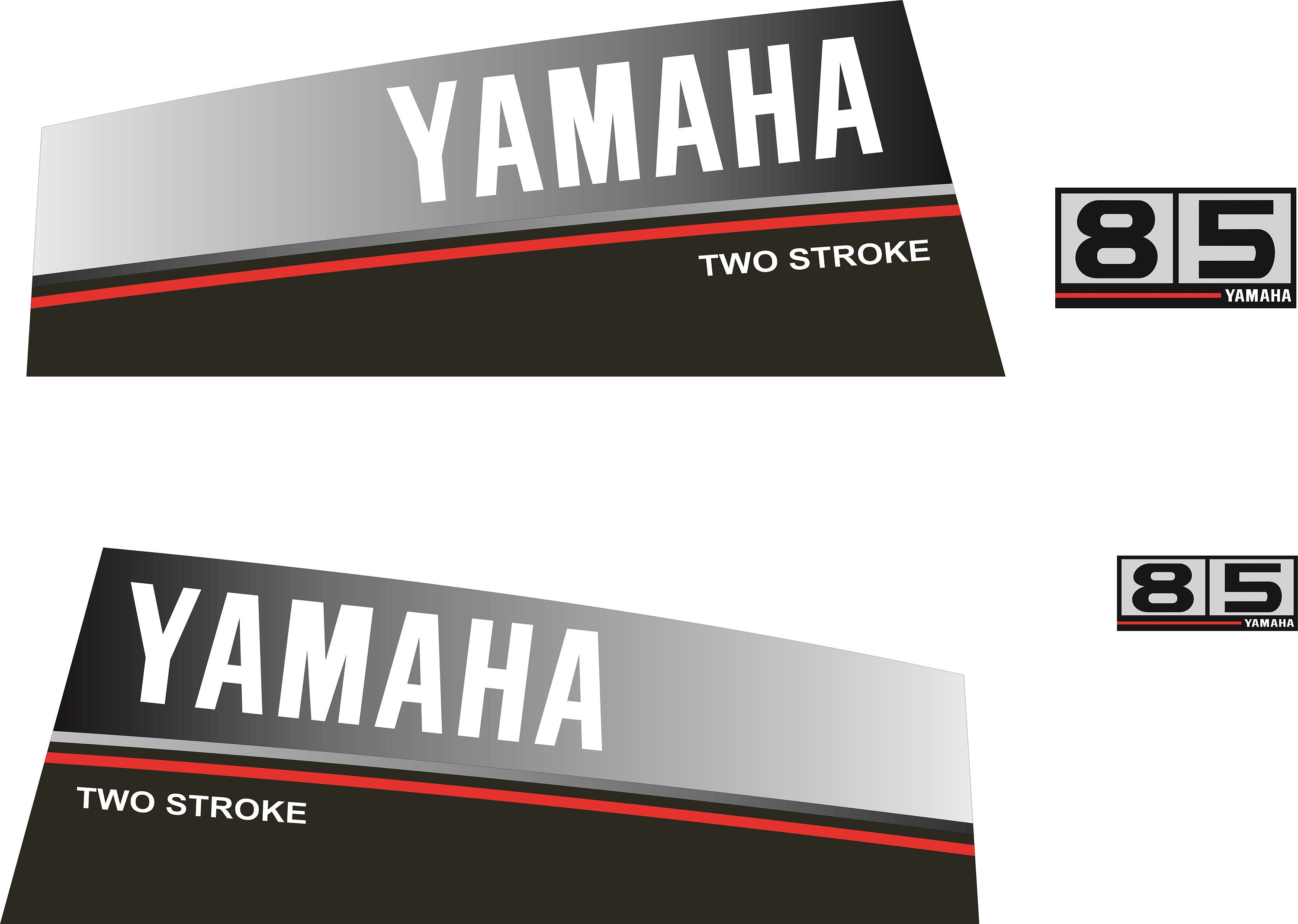 YAMAHA 85 Outboard Decal Set, Replica - Etsy