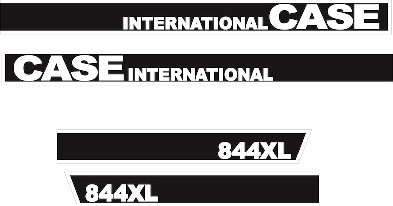 CASE 844 XL - Tractor Decal Set, Replica - Etsy