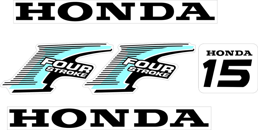 HONDA 15 Outboard Decal Set, Replica - Etsy