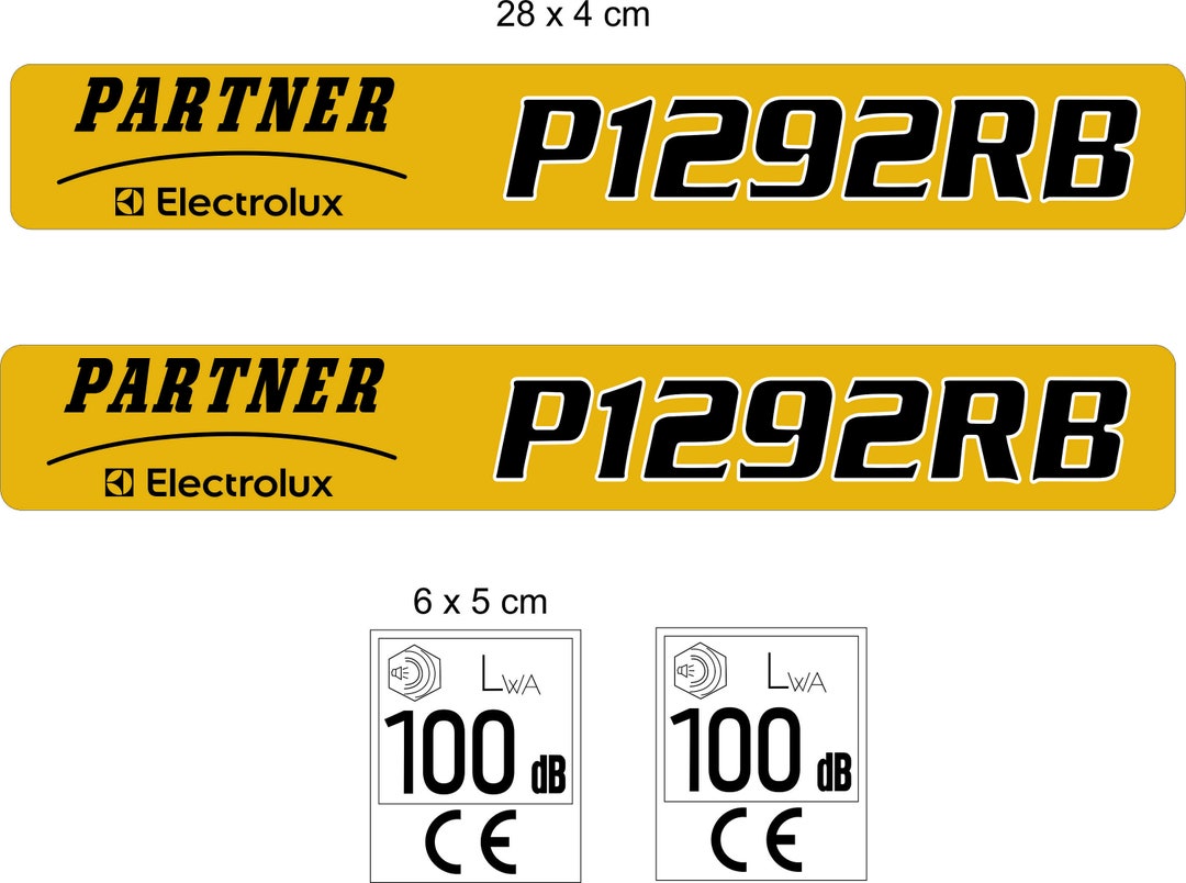 PARTNER P1292RB Mower Decal Set, Replica - Etsy