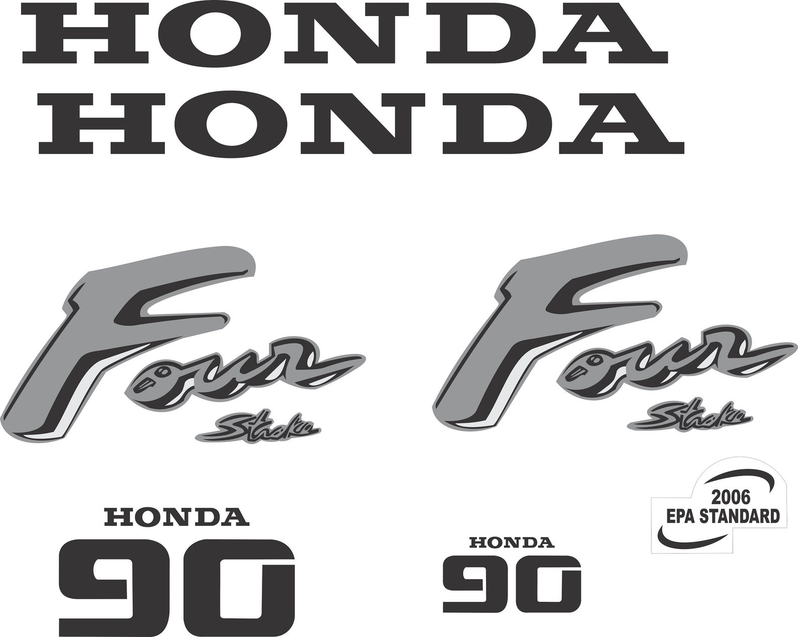 HONDA 90 Outboard Decal Set, Replica - Etsy