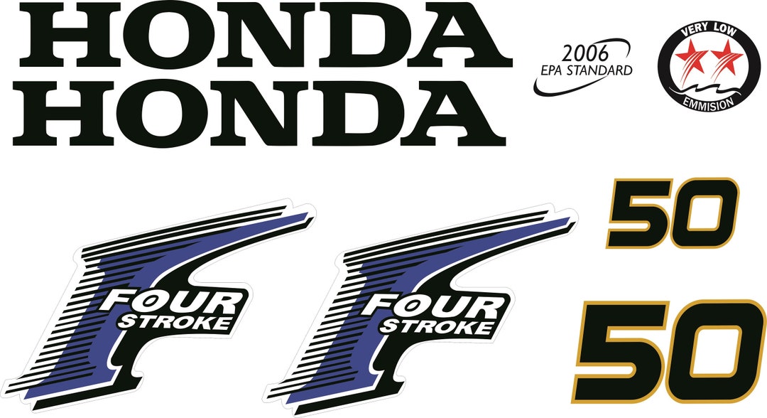 HONDA 50 - Outboard Decal Set, Replica - Etsy