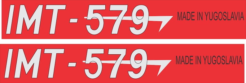 IMT 579 Tractor Decal Set, Replica - Etsy