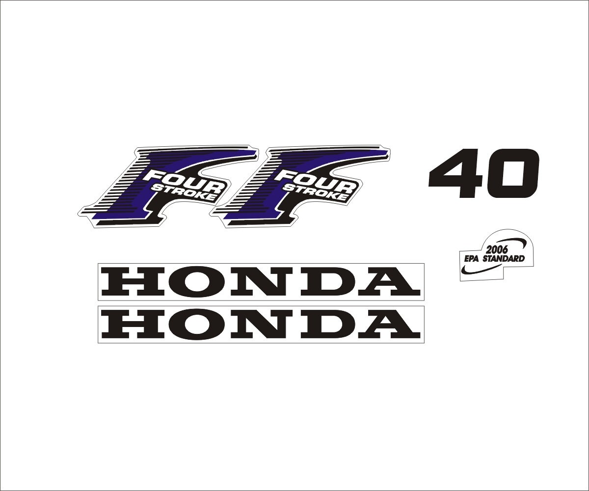 HONDA 40 Outboard Decal Set Replica - Etsy