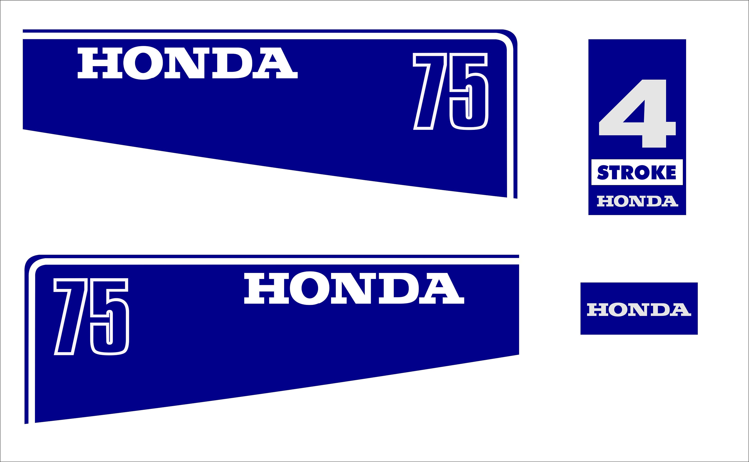 HONDA 75 Outboard Decal Set, Replica - Etsy