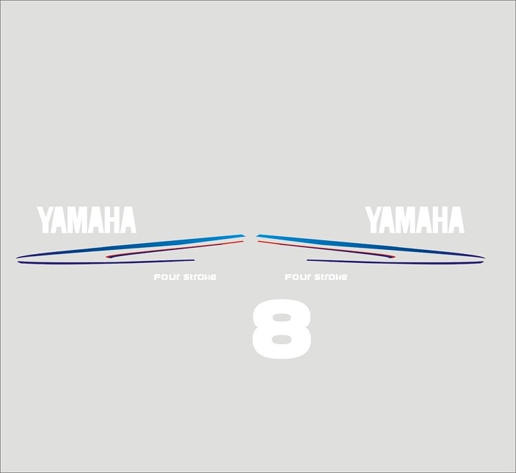 YAMAHA 8 - Outboard Decal Set, Replica - Etsy