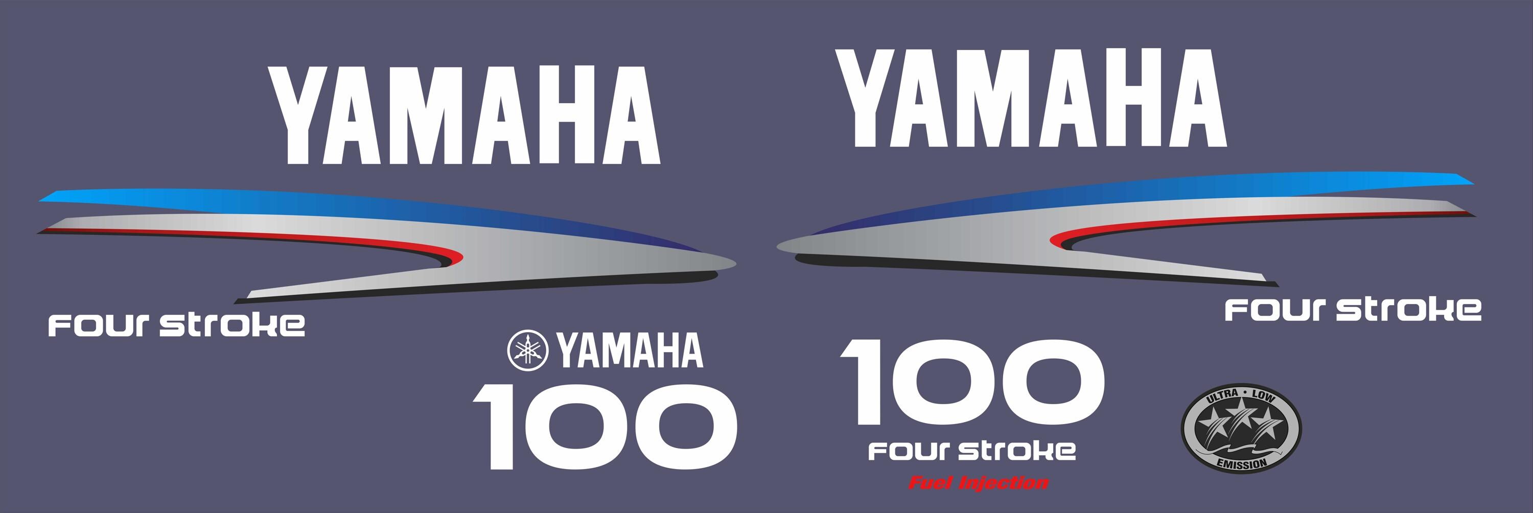 YAMAHA 100 Outboard Decal Set, Replica - Etsy