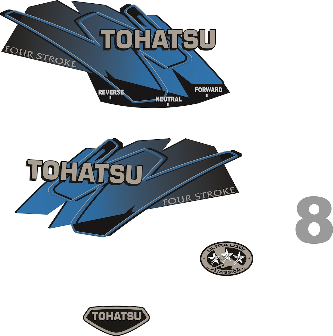 TOHATSU 8 - Outboard Decal Set, Replica - Etsy