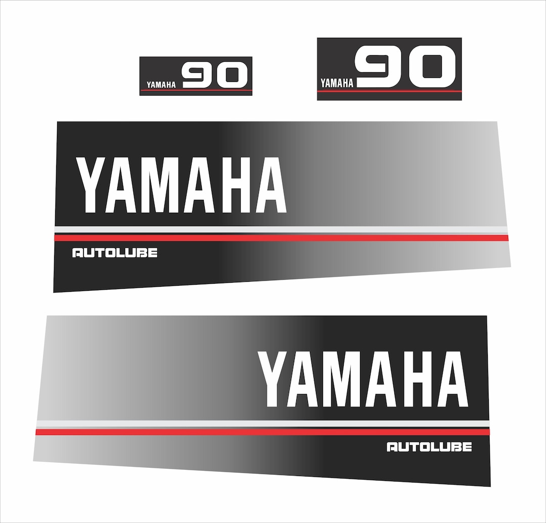 YAMAHA 90 AUTOLUBE - Outboard Decal Set, Replica - Etsy
