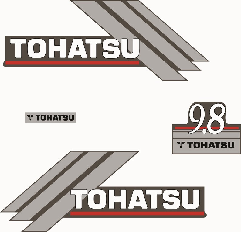 TOHATSU 9.8 Outboard Decal Set, Replica - Etsy
