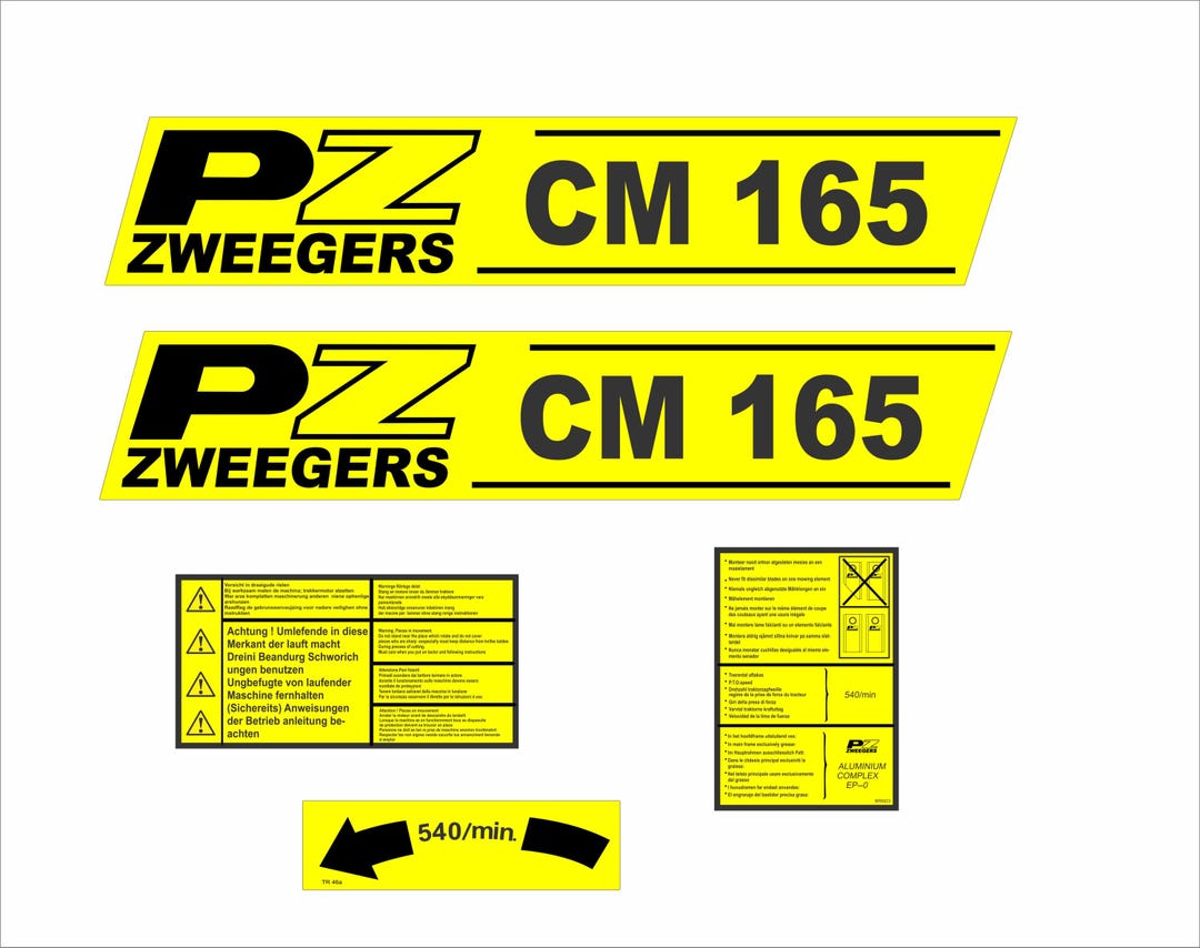 PZ ZWEEGWRS CM 165 - Decal Set, Replica - Etsy