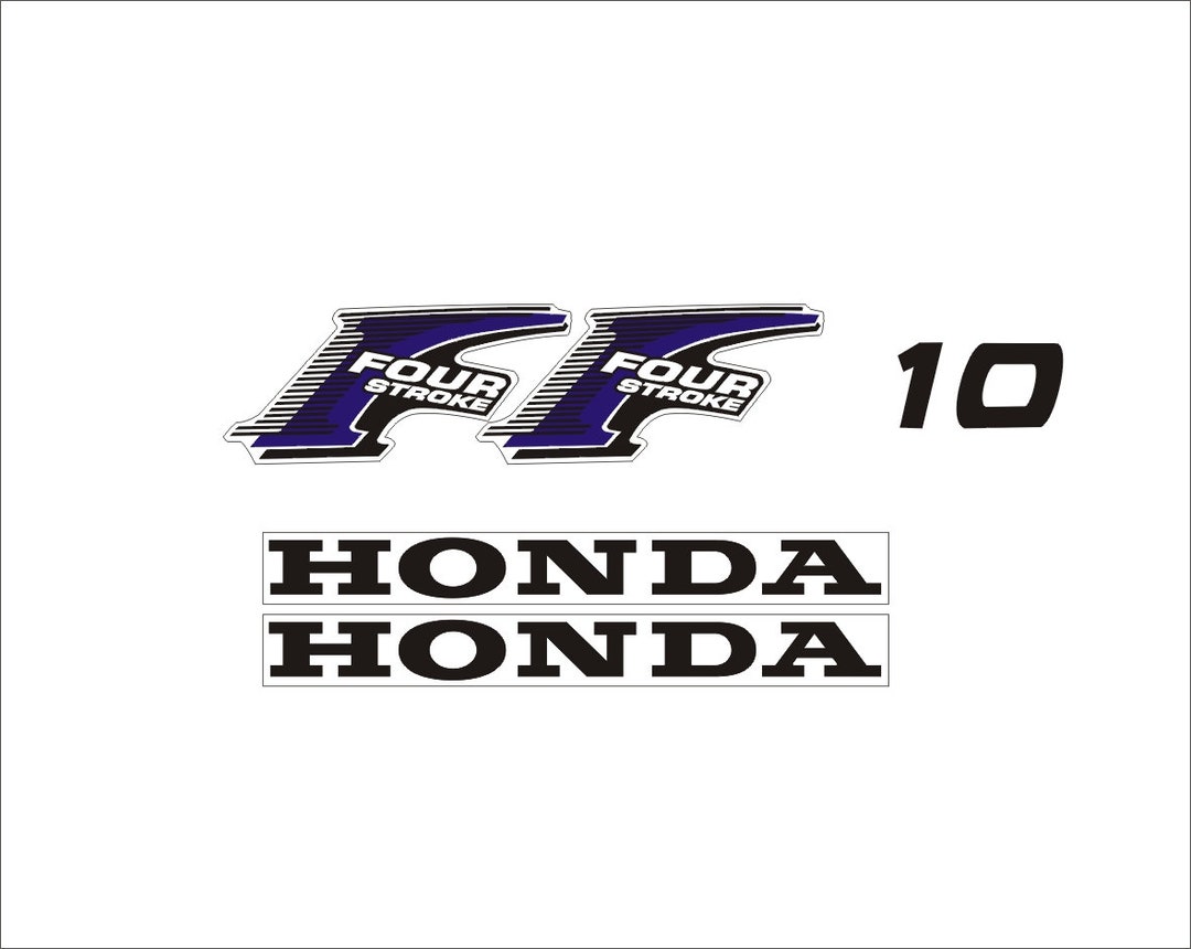 HONDA 10 - Outboard Decal Set, Replica - Etsy
