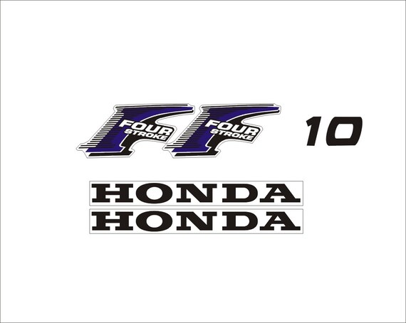 HONDA 10 Outboard Decal Set Replica | Etsy