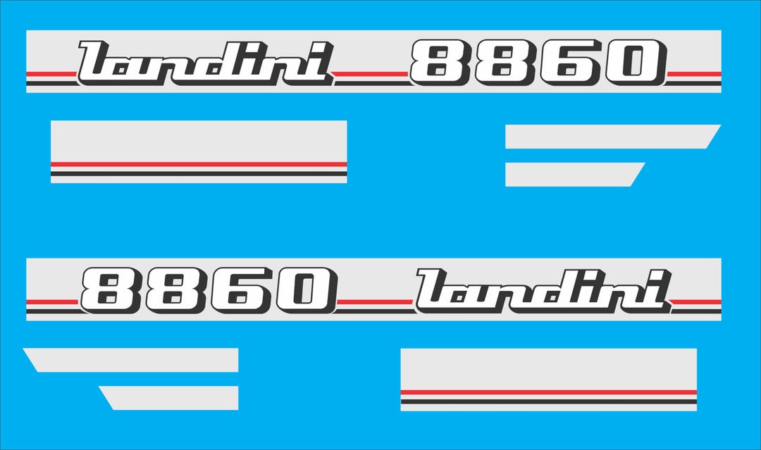 LANDINI 8860 Tractor Decal Set, Replica - Etsy