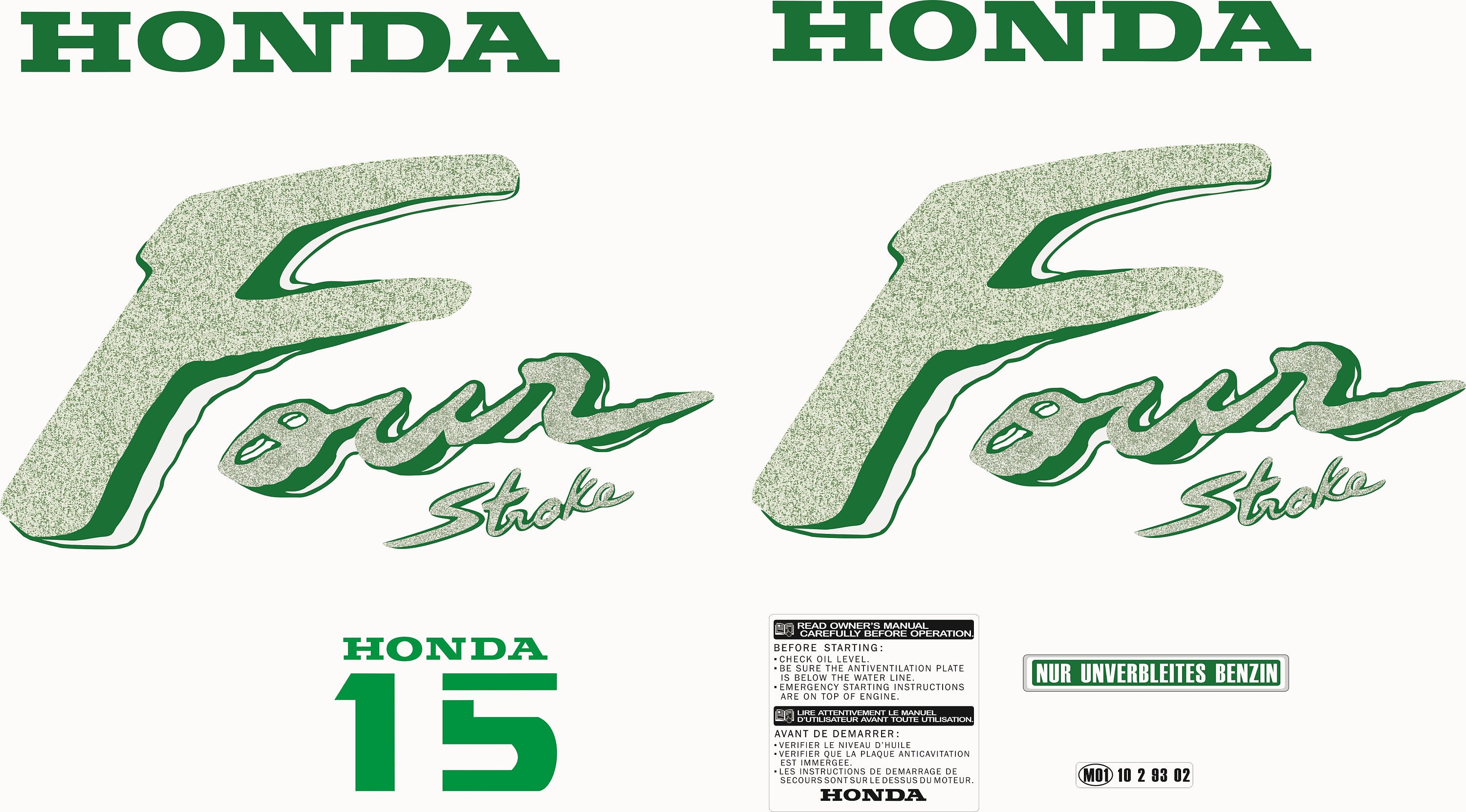 HONDA 15 - Outboard Decal Set, Replica - Etsy