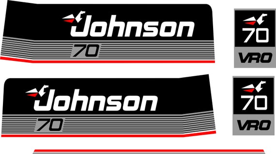 Outboard decal set JOHNSON 70 replica Art & Collectibles Digital Prints ...