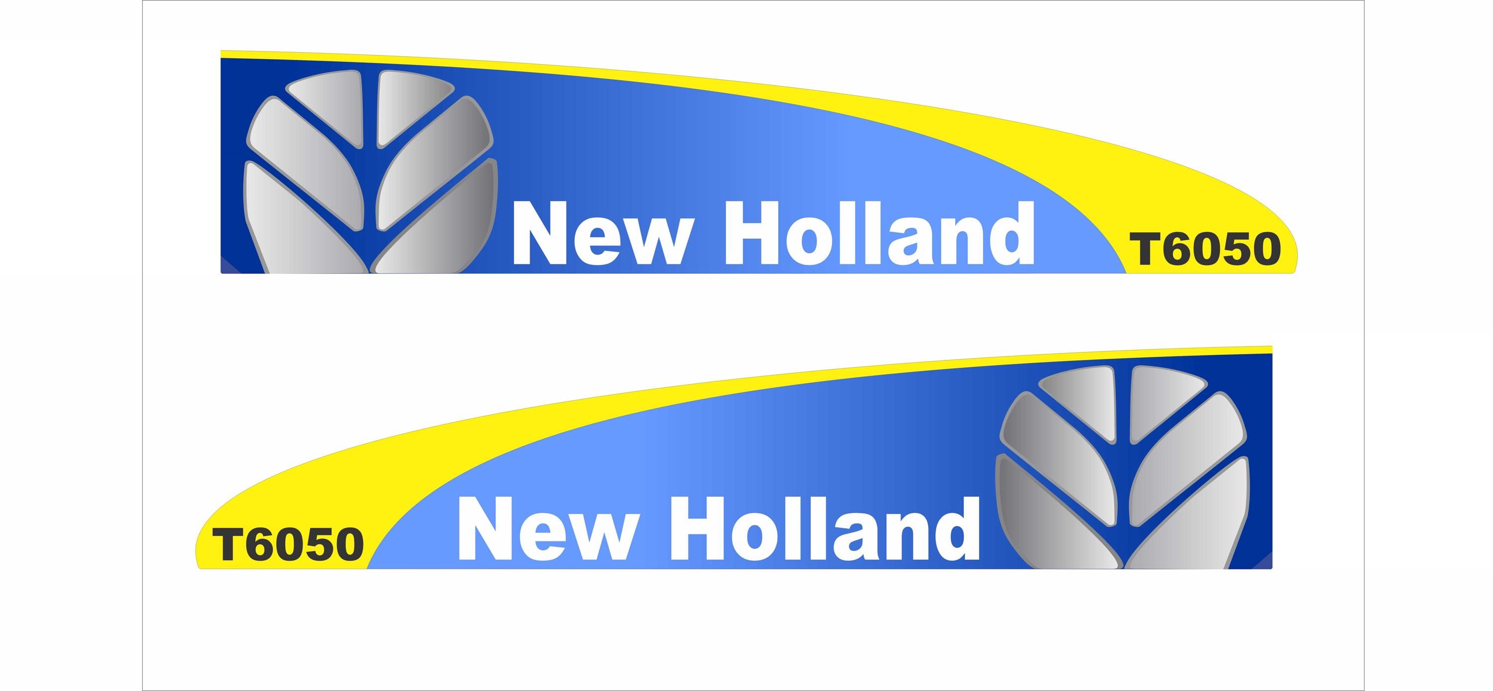 NEW HOLLAND T 6050 - Tractor Decals Set, Replica - Etsy