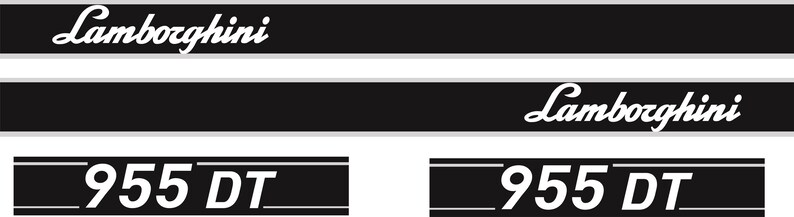 LAMBORGHINI 955 DT Tractor Decal Set, Replica - Etsy
