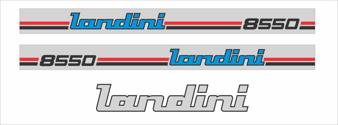 LANDINI 8550 - Tractor Decal Set, Replica - Etsy