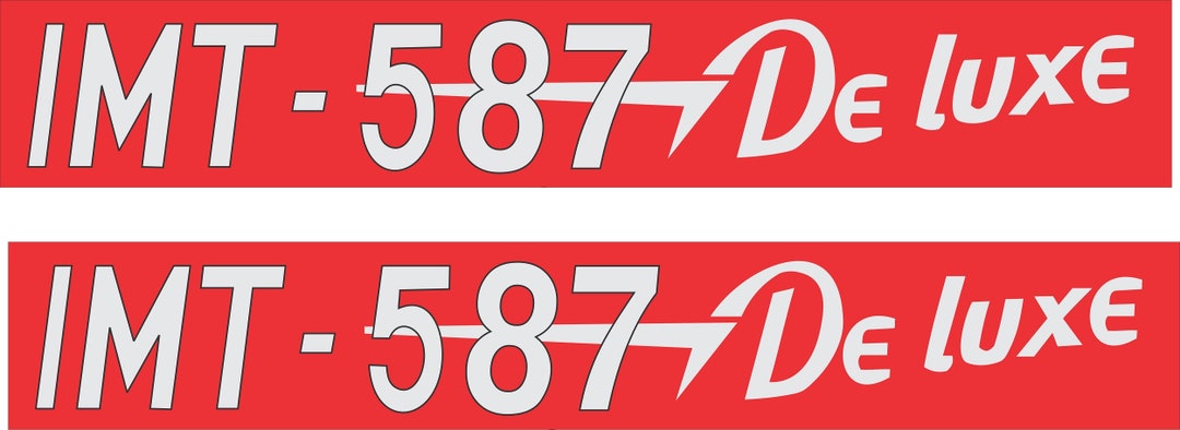 IMT 587 Tractor Decal Set, Replica - Etsy