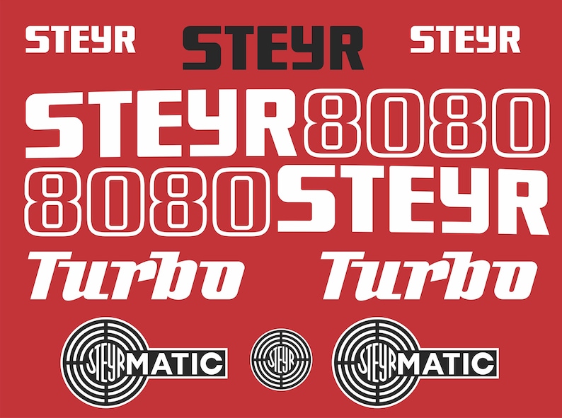 STEYR 8080 Tractor Decal Set, Replica - Etsy