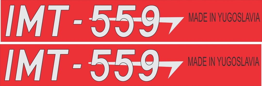 IMT 559 Tractor Decal Set, Replica - Etsy