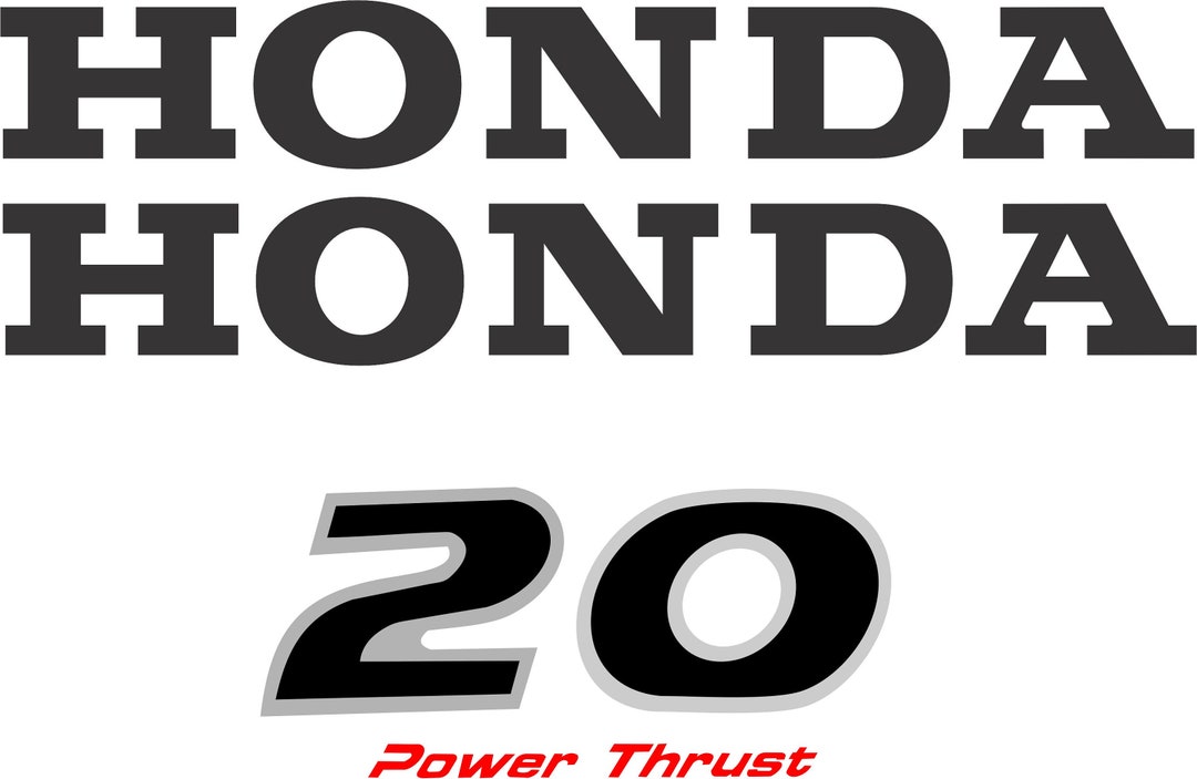 HONDA 20 - Outboard Decal Set, Replica - Etsy