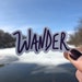 Wander Hand Lettered Vinyl Sticker - Etsy