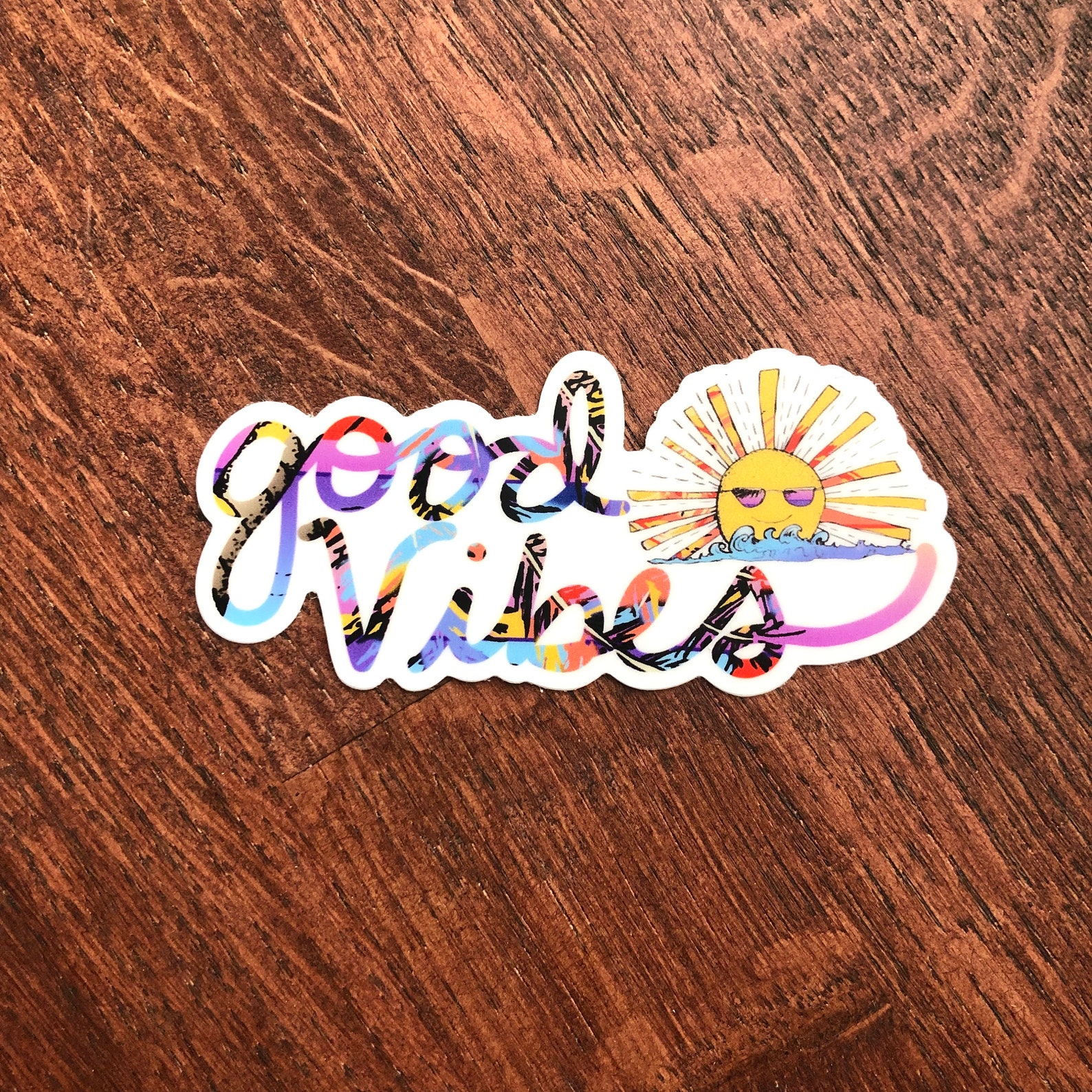 Good Vibes and Sunshine Vinyl Sticker | Etsy