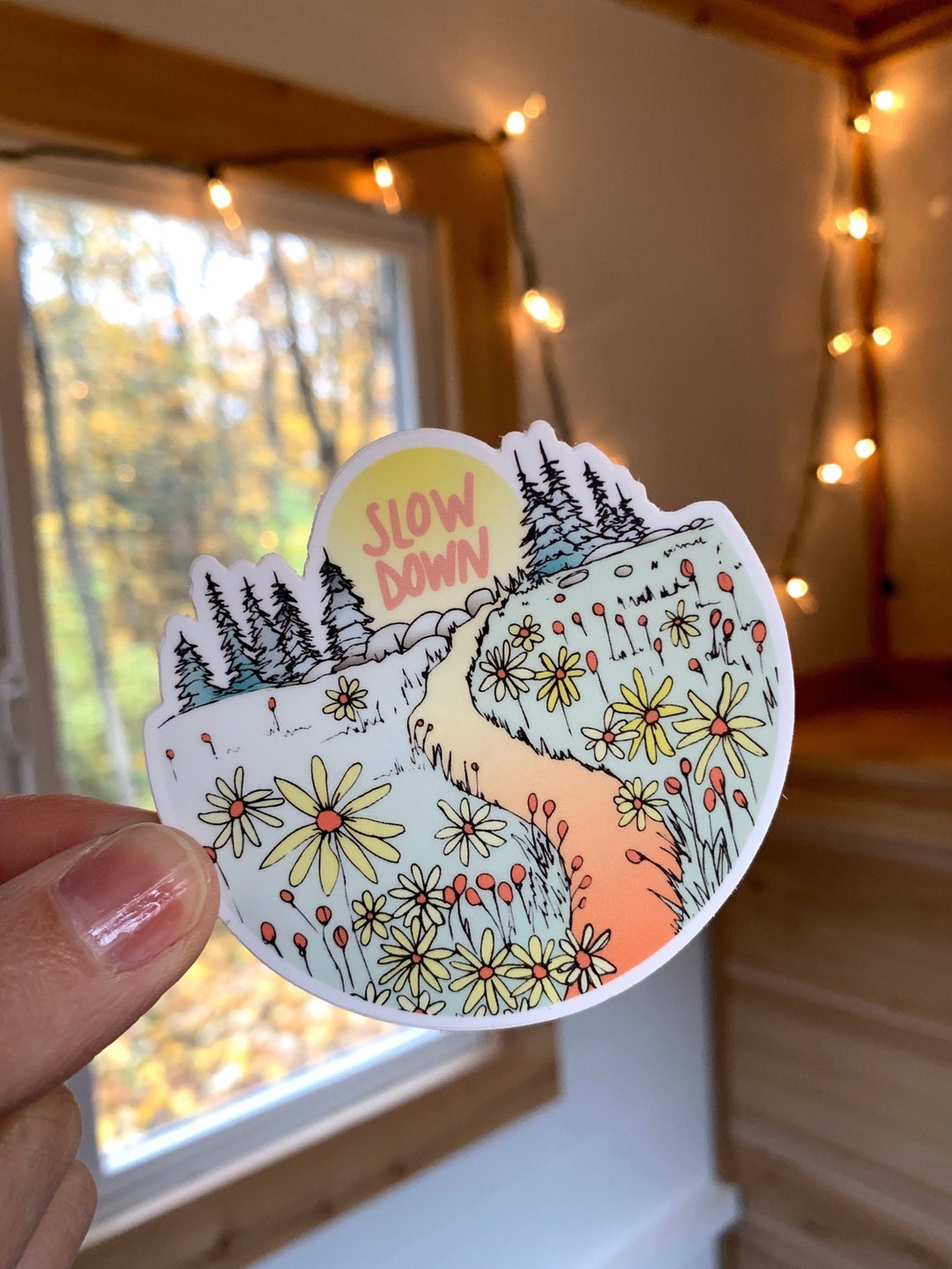 Slow Down Vinyl Sticker - Etsy