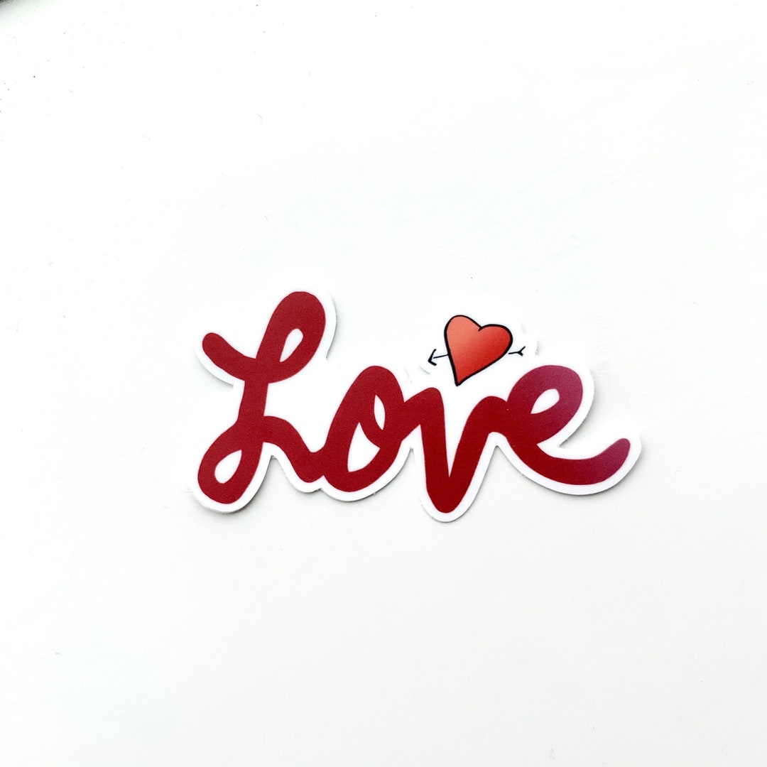 Love Vinyl Sticker - Etsy