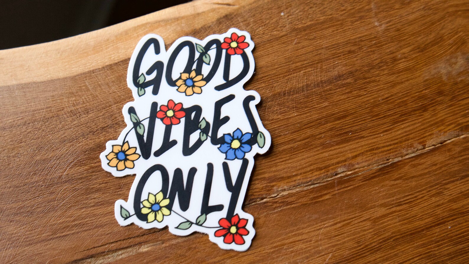 Good Vibes Only Vinyl Sticker | Etsy