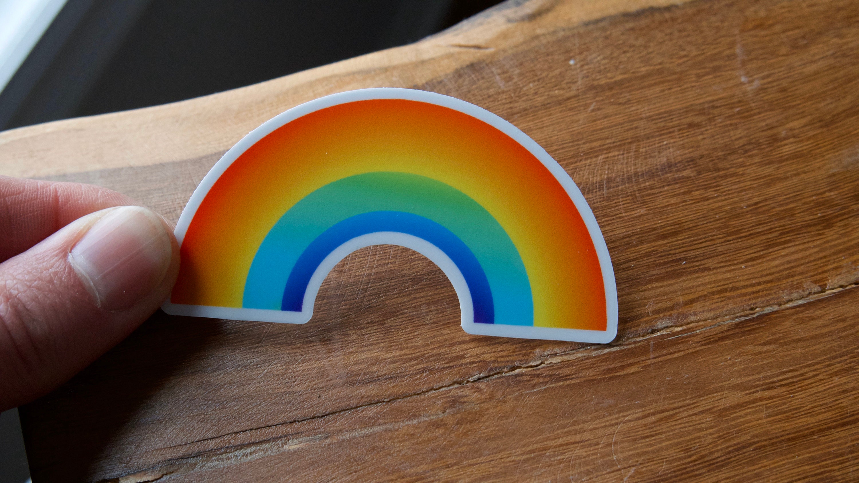 Rainbow Vinyl Sticker, Colorful Pride Sticker - Etsy