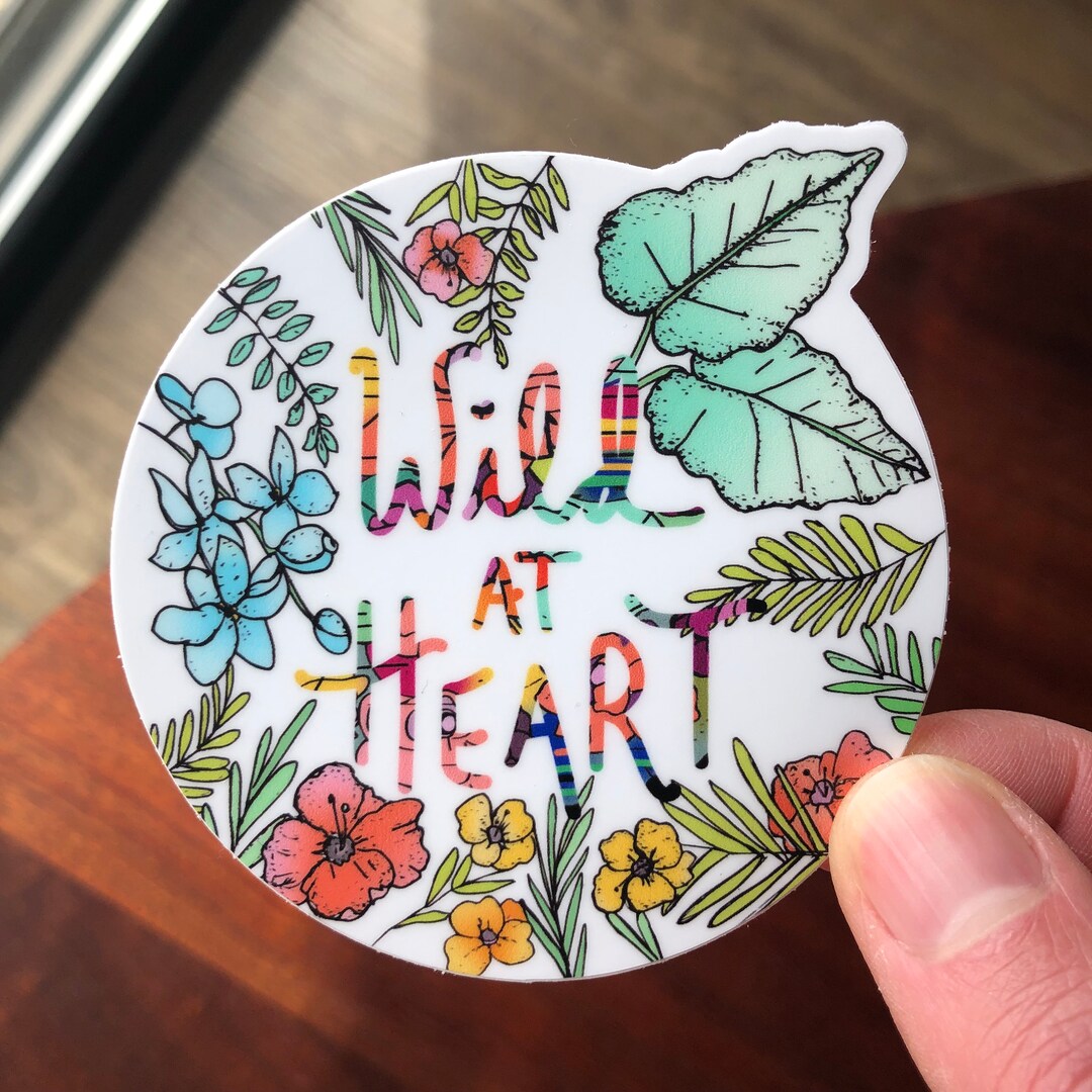 Tropical Wild at Heart Vinyl Sticker - Etsy