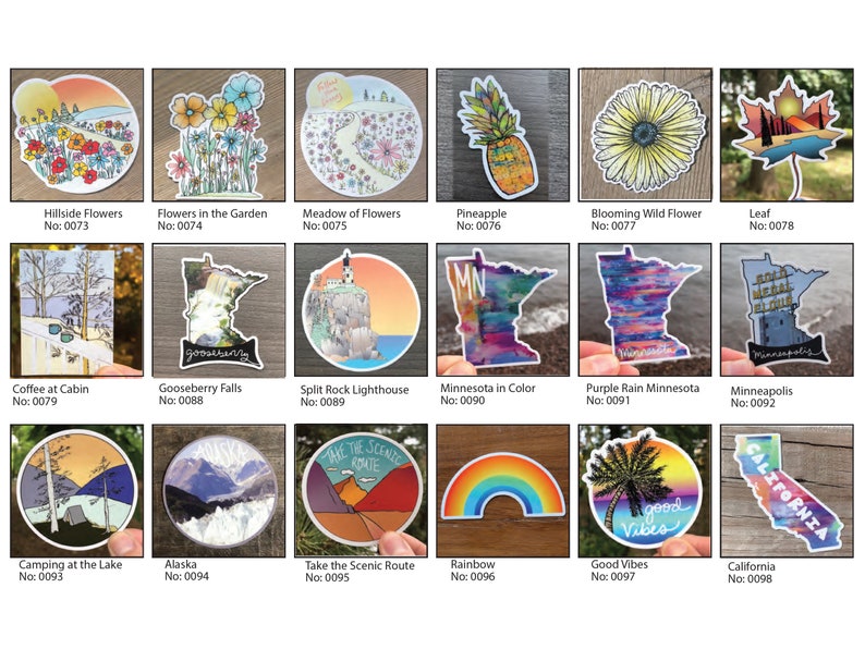 Build Your Own Sticker Set. Pick 3 Vinyl Stickers - Etsy