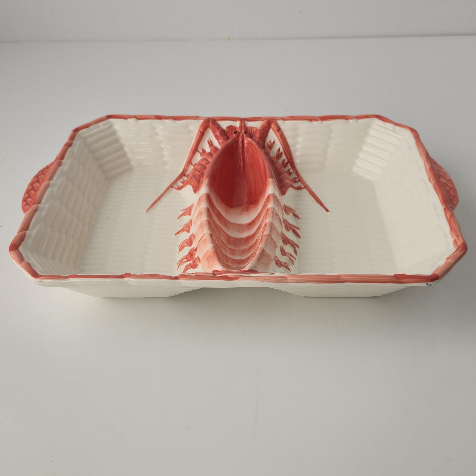Vintage Prawn Serving Platter Set: Seafood Plates & Forks - Etsy