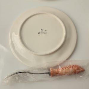 Vintage Prawn Serving Platter Set: Seafood Plates & Forks - Etsy