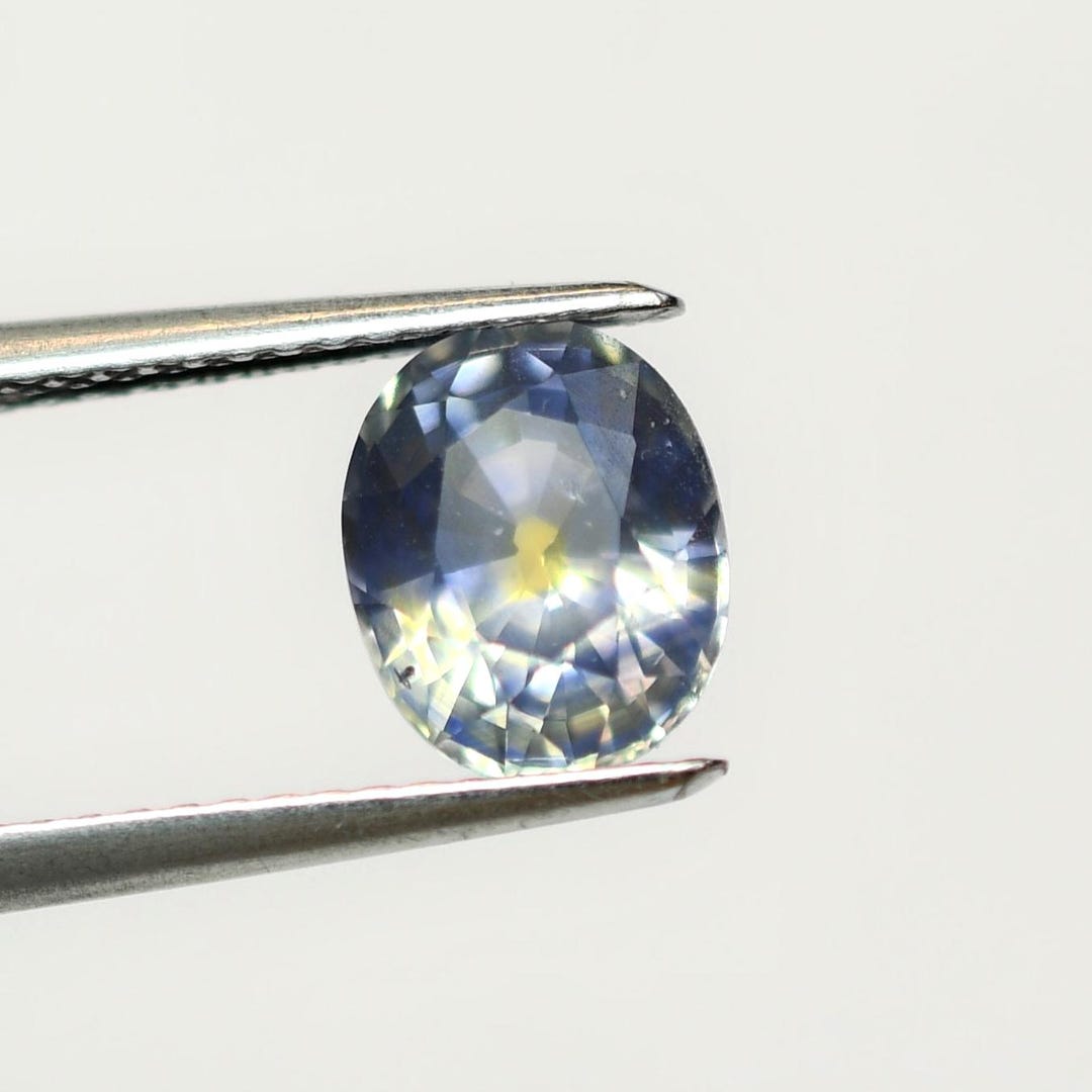 Smoky Sapphire Oval 8.5x6.8, This Large Cloudy Blue Gray Corundum With ...