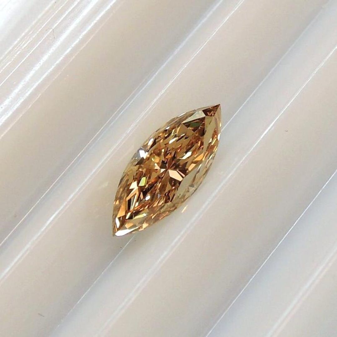 Marquise Champagne Brown Diamond 3.9x9.3 Mm, This Untreated Natural ...