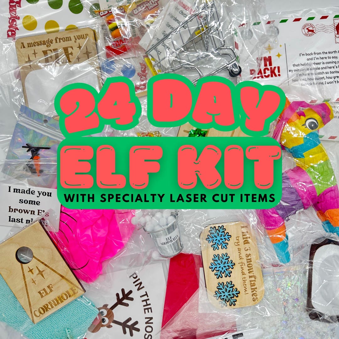 24 Day Elf Kit 2024 | Daily Elf Props - Etsy